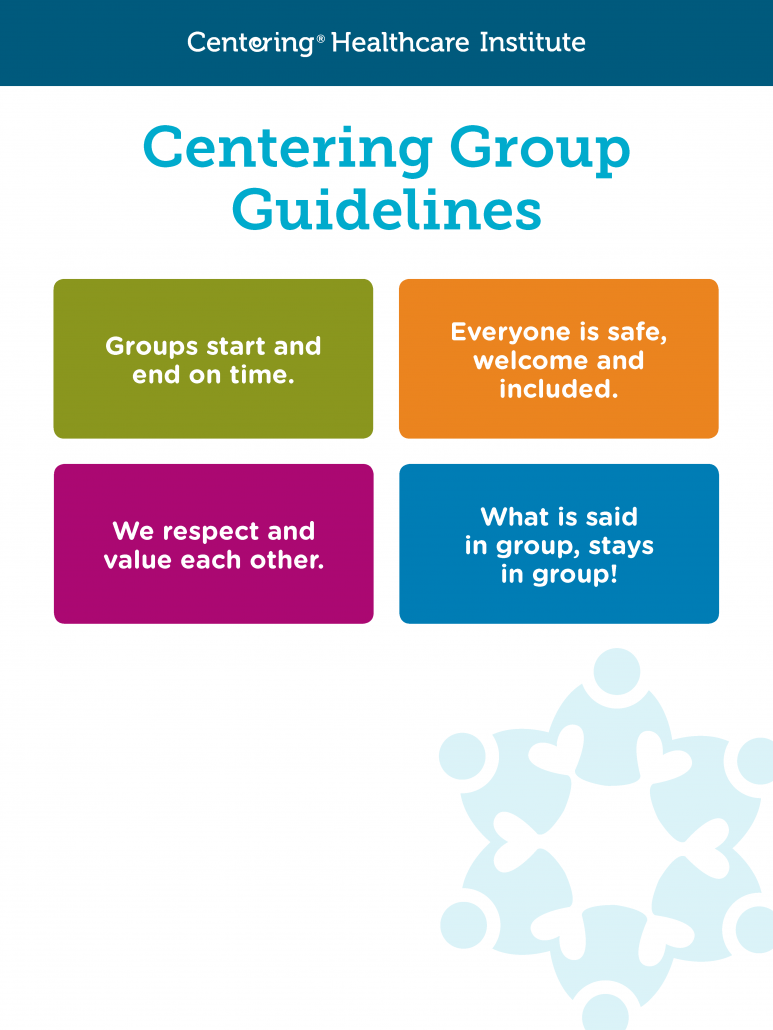 Group Guidelines Poster | Centering Healthcare Institute